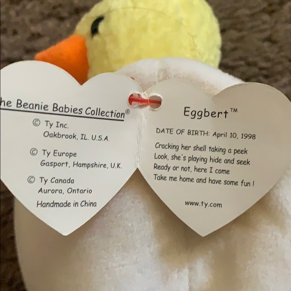 Ty | Other | Ty Beanie Baby Eggbert | Poshmark